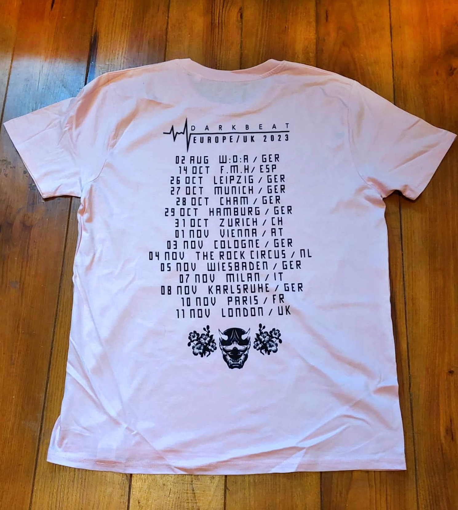 LIMITED DARKBEAT TOUR T-SHIRT (ROSE, UNISEX) - ANKOR Official site